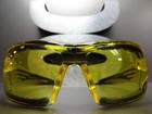 MOTORCYCLE SPORT SAFETY RIDING Day Night Yellow Lens PADDED SUN GLASSES ...