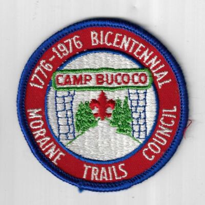 1776-1976 Camp Bucoco Moraine Trails Council Bicentennial BL Bdr. [CA ...