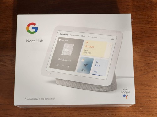 Google Nest Hub (2nd Gen.) Smart Display - Chalk (GA01331-US) | eBay
