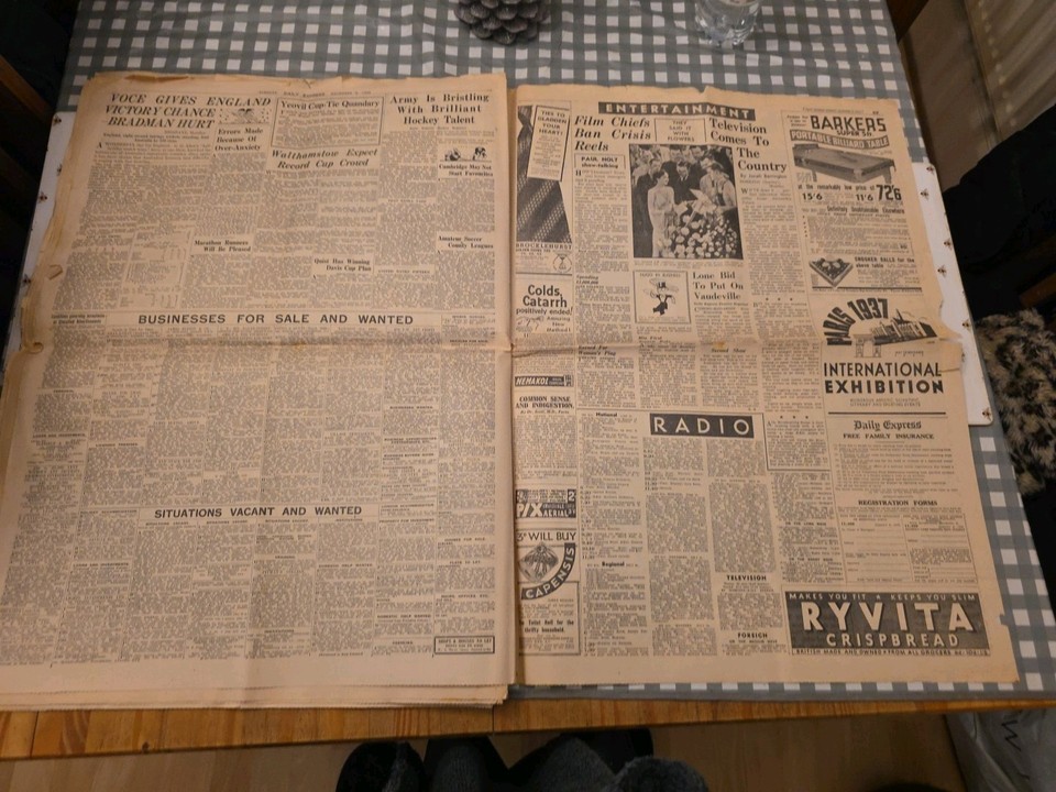 Daily Express December 8th 1936 | eBay UK