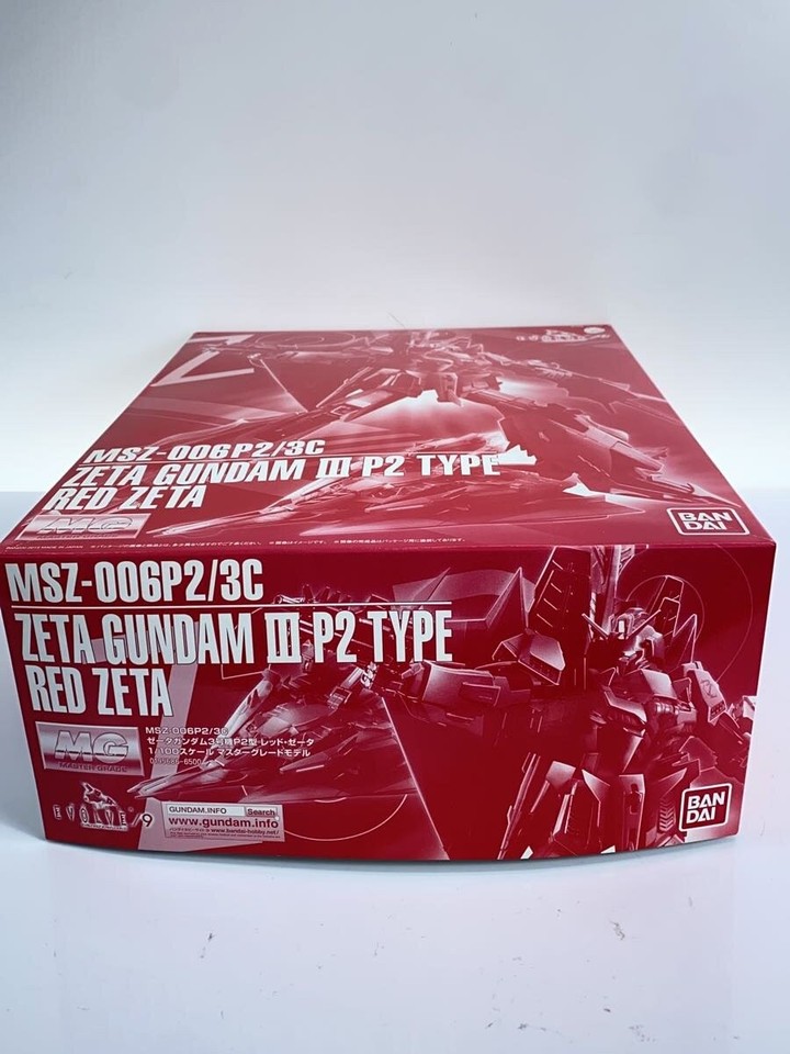 Bandai Zeta Gundam Unit 3 P2 Type Red Zeta Plastic Model Gunpla Msz ...