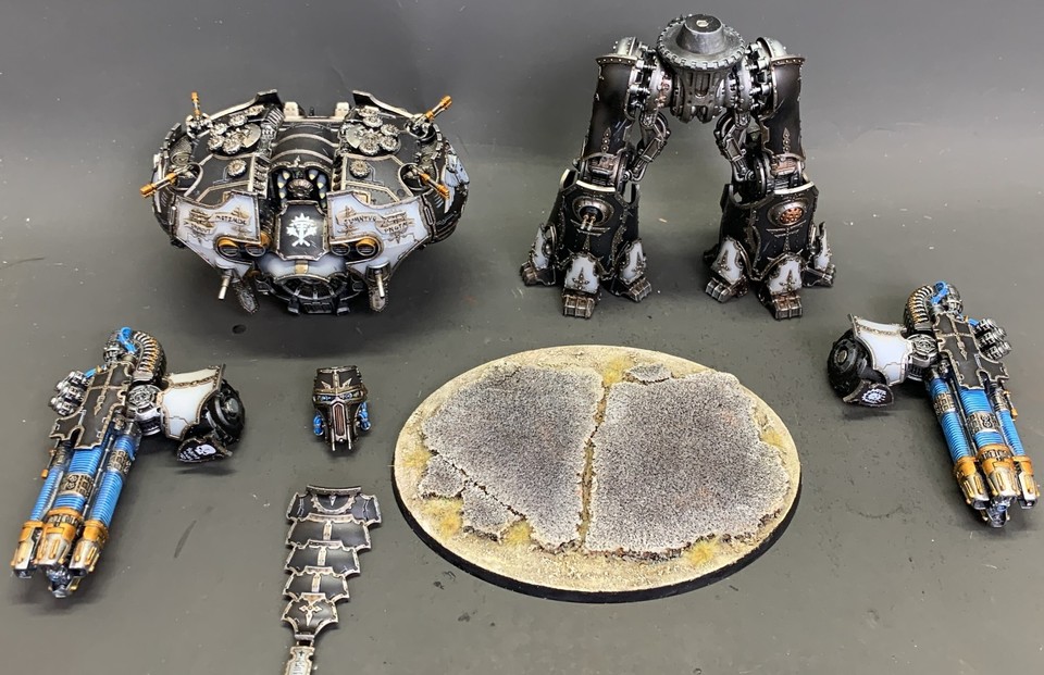 Warhammer 40k Warmaster Heavy Battle Titan Imperial Knights Painted ...