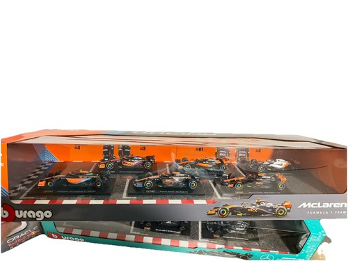 Burago F1 1:43 Scale Diecast Formula 1 Racing 6- Pack Car Set Lot of 4 ...