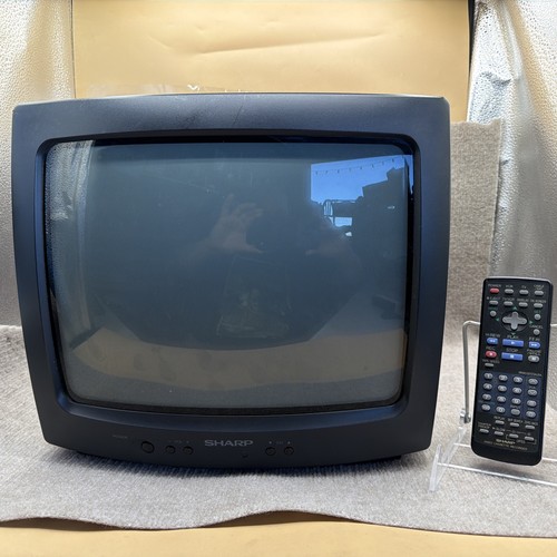 Sharp 13H-M60 13" CRT TV Retro Gaming Monitor w/ Remote Tested Working ...