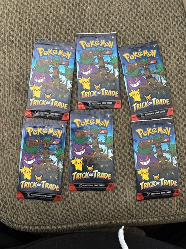 6 Packs Pokemon TCG Trick or Trade Booster Packs 2024 Halloween Card ...