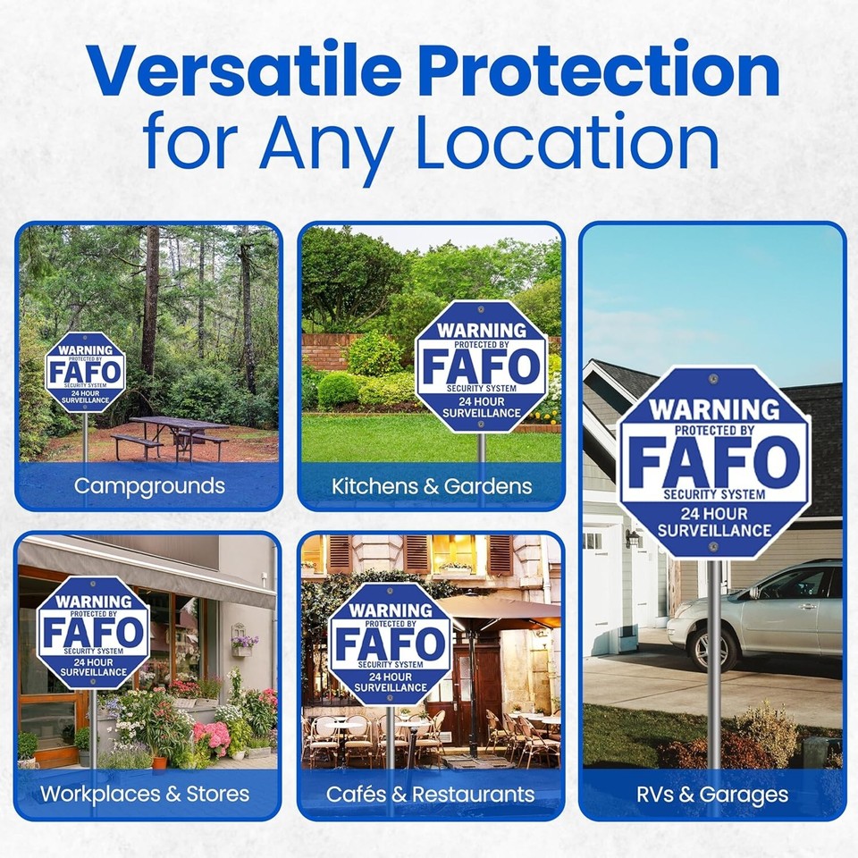 FAFO Sign - Funk Around Find Out - Home Signs for Yard FAFO Sign, F ...