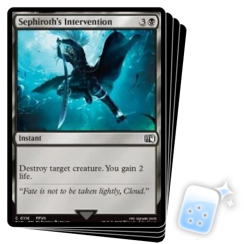 SEPHIROTH'S INTERVENTION X4 Final Fantasy FIN Magic MTG MINT CARD | eBay