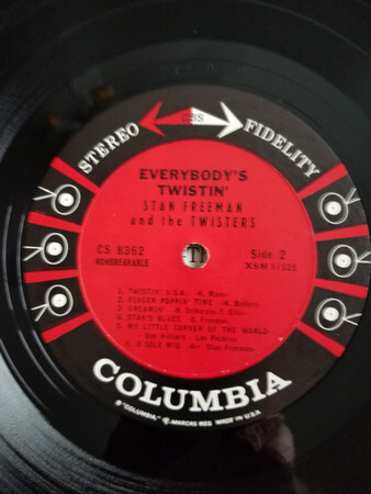 Stan Freeman And The Twisters - Everybody's Twistin' 1961 LP, Album CS ...