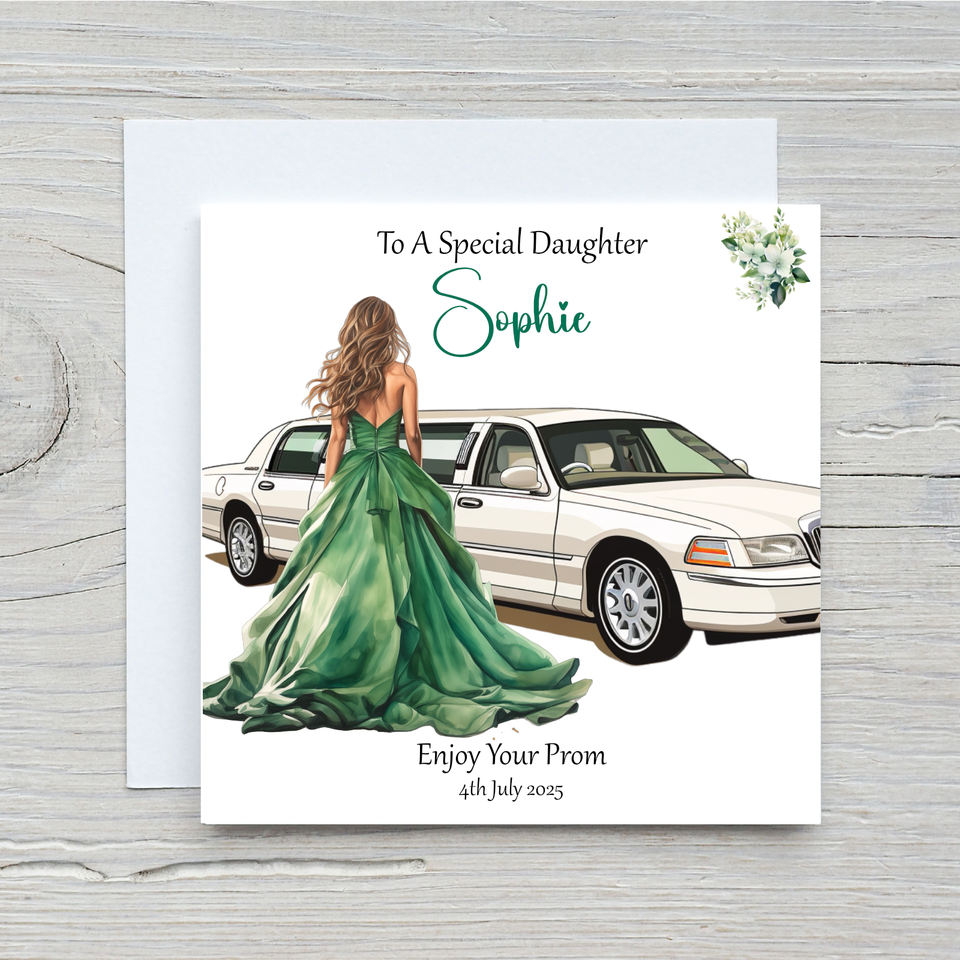 Personalised Prom Card School Prom Card Daughter Granddaughter Sister ...