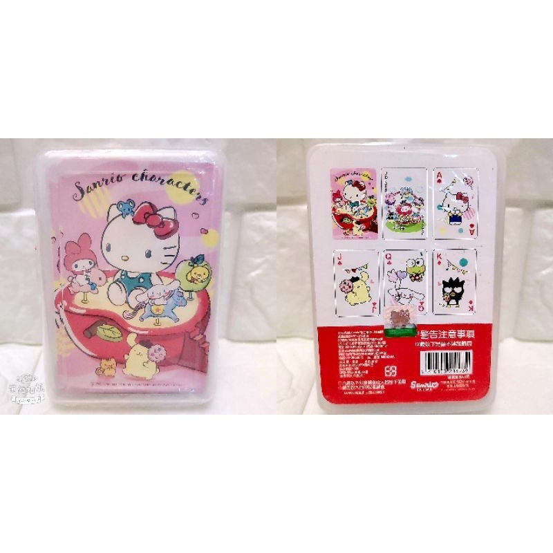 Hello Kitty Cute Playing Cards Poker Melody Plastic Case Little Twin ...