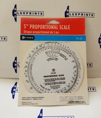 C-Thru Rotating Proportional Scale PS-69 For Enlarging And Reducing | eBay
