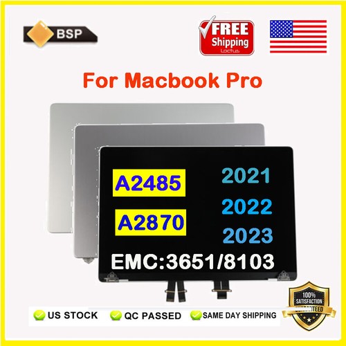 LCD Screen Assembly For MacBook Pro A2485 A2780 16’’ 2021 2023 EMC ...