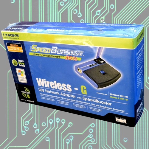 Linksys Speed Booster Wireless-G Network Adapter WUSB54GS New - Factory ...