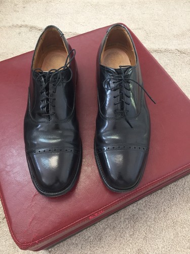 Allen Edmonds Byron Cap Toe Oxford Black Mens 9 D Dress Shoes USA | eBay
