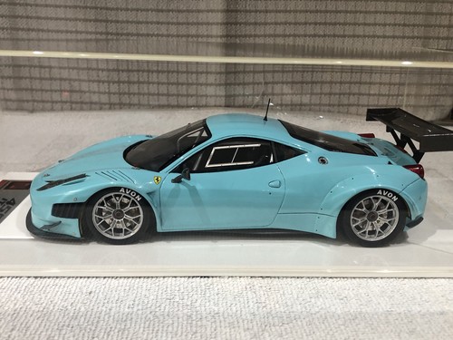 APM 1/18 Scale Resin-Ferrari 458 Italia GT3 Baby Blue Worldwide Limited ...