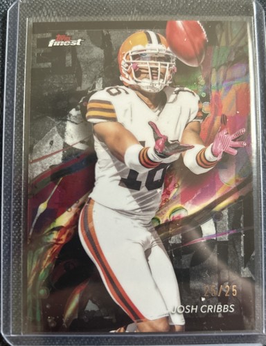 2024 Topps Finest - Common Josh Cribbs #17 Black Refractor /25 for sale ...