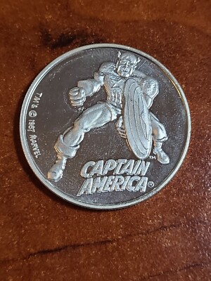 AMC Cartoon Celebrities Captain America 1oz Silver Round Rare | eBay