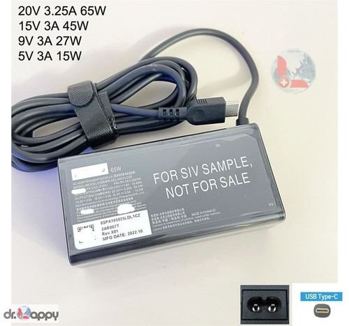 65W USB-C Power Adapter for Lenovo ThinkBook 16 G6 IRL 21KH 21NR 16 G6 ...