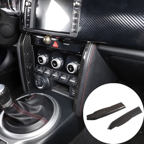 Real Carbon Fiber Central Control Side Trim Strip For 86/Sub@ru BRZ ...