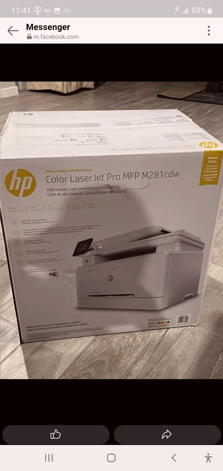 HP LaserJet Pro M281cdw Wireless Color Laser All-In-One Printer for ...
