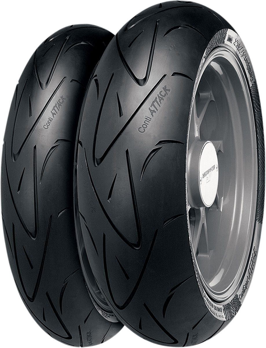Conti Sport Attack 180 55ZR17 Rear Radial Tire 73W TL BMW K1300R 09-15 ...