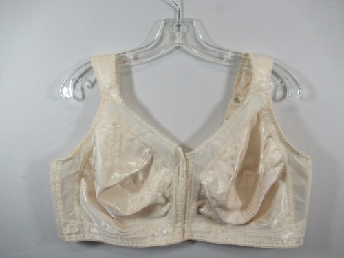 Playtex 18 Hour Bra 48D Beige Front Close Custom Flex Back Full-Figure ...