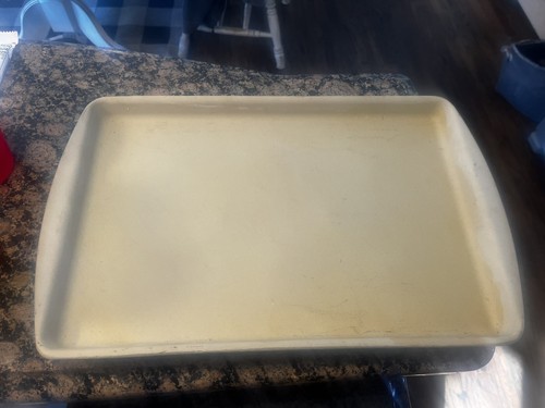 PAMPERED CHEF Family Heritage Stoneware 17" X 11" Baking Cookie Sheet ...
