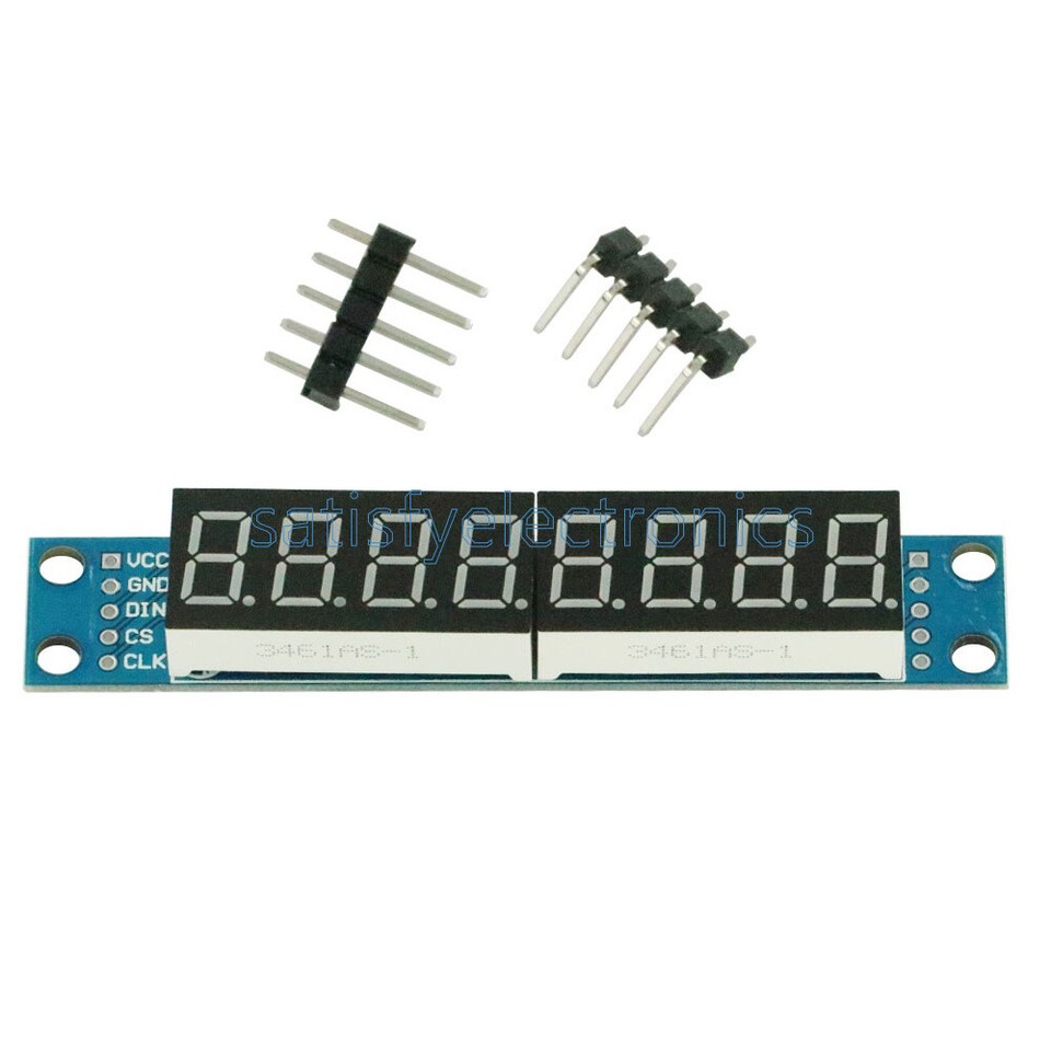 MAX7219 LED Dot matrix 8-Digit Digital Display Tube Control Module For ...