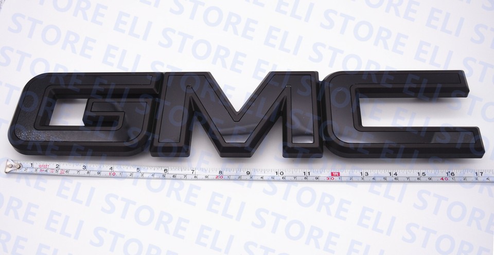2014-2019 GMC Sierra Black Emblem Package Front & Rear 1500 2500HD ...