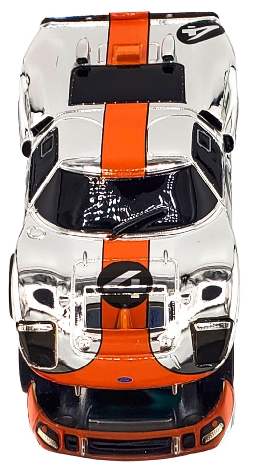 AFX Ford GT40 MKII #4 Mirror Chrome / Orange Mega G+ HO Slot Car ...