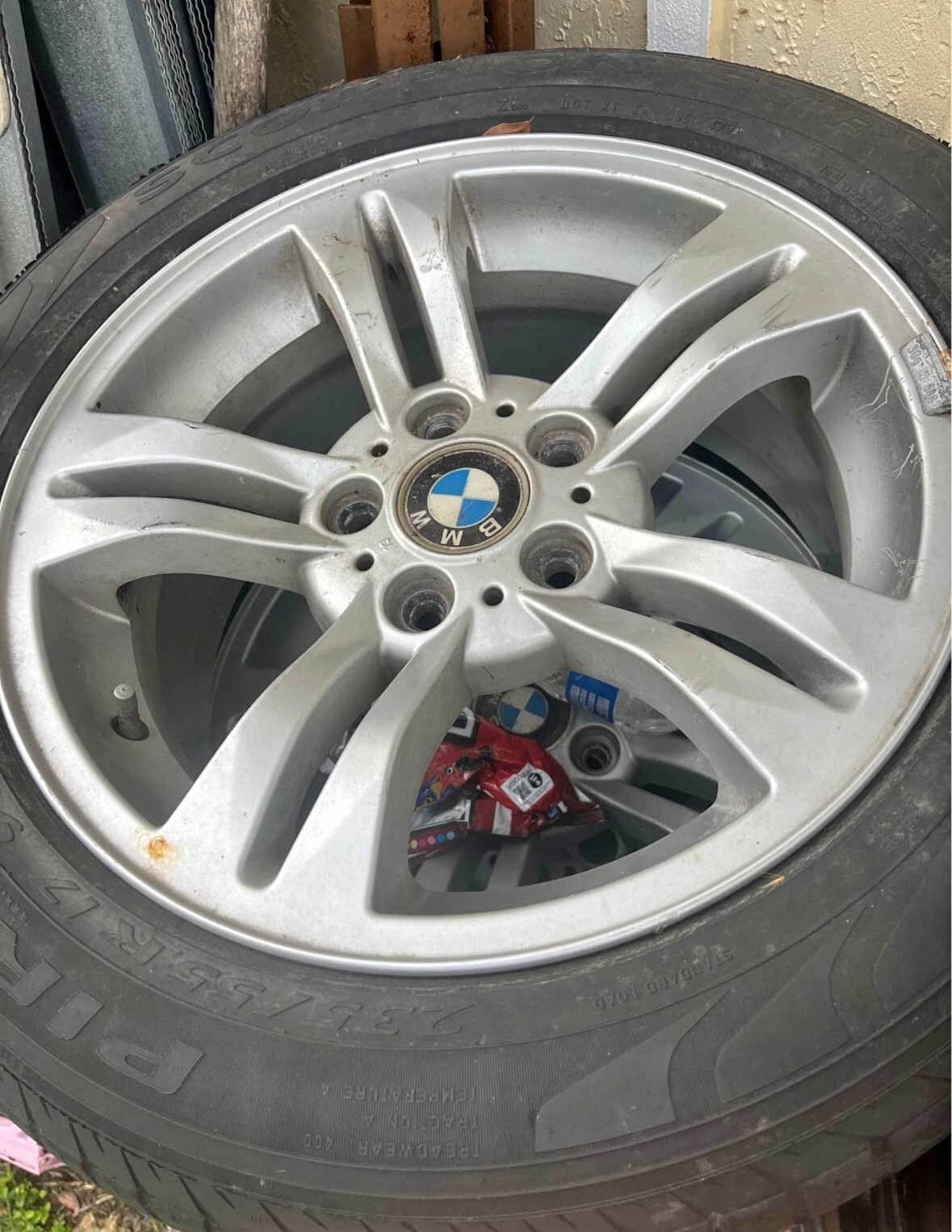 4 Used BMW 235/55 R17 Tires with OEM Rims - Excellent Condition, $65 ...