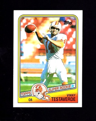 1988 Topps Football VINNY TESTAVERDE #352 RC Super Rookie Card SUPERB ...