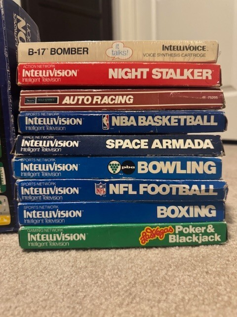 Vintage Original Intellivision Game Console & B17 Bomber Game Never ...