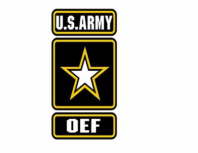 US ARMY OEF OPERATION ENDURING FREEDOM VINYL DECAL STICKER ARMY STRONG ...