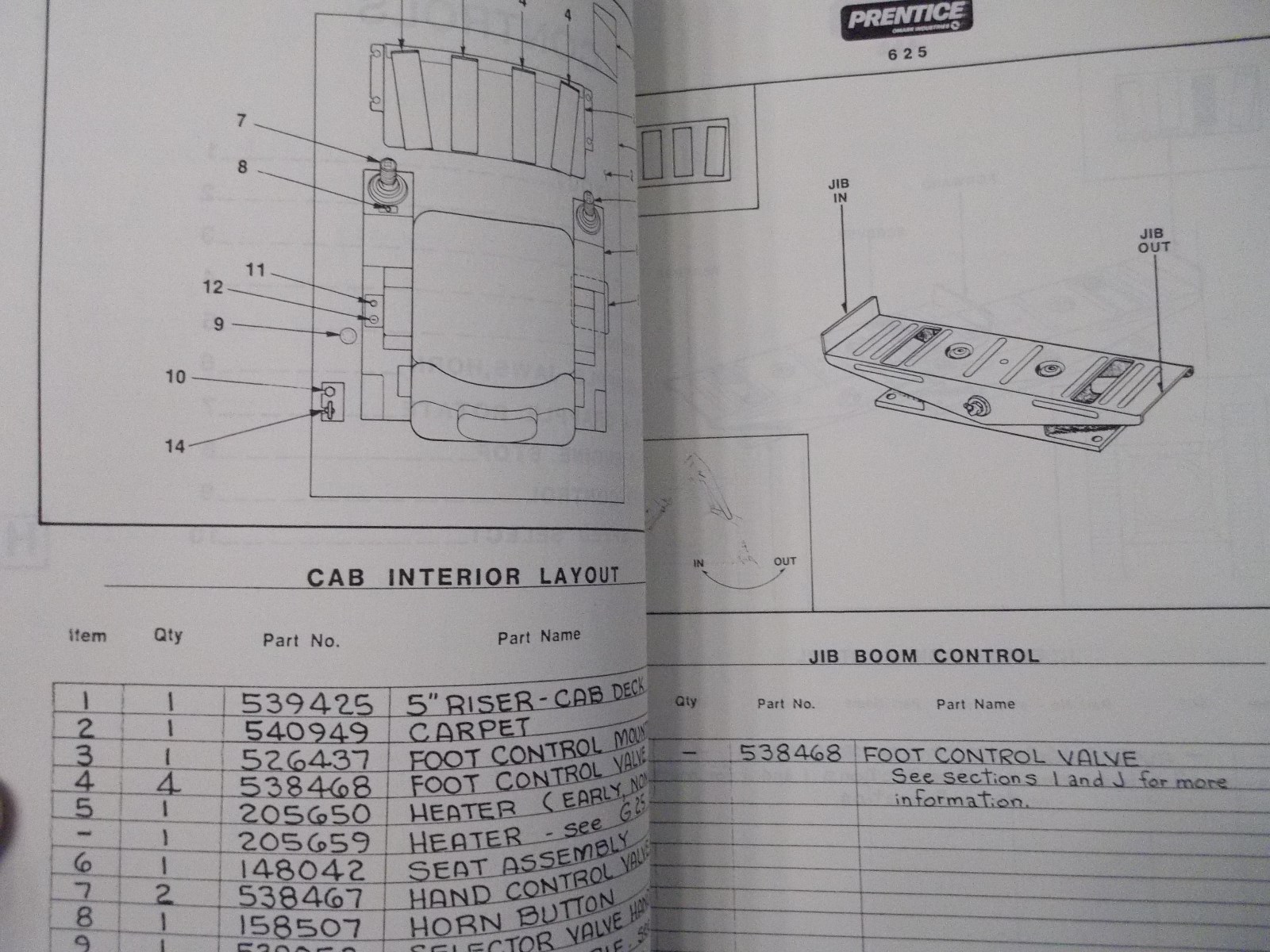 Prentice 625 Hydro Ax Loader dealer parts Manual 498636 cat # 292 | eBay