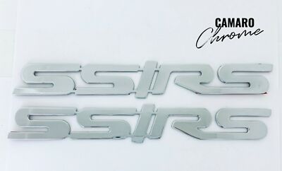 CAMARO CHROME HOOD OR FENDER EMBLEMS "SS/RS" (2PCS) FOR ALL CHEVROLET ...