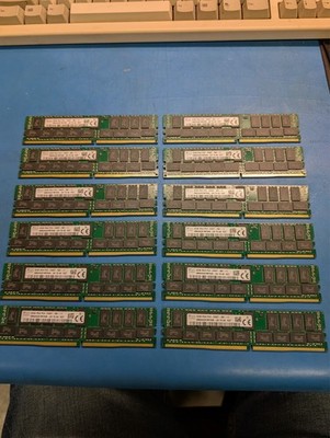 USED - LOT - 12 sticks of SK Hynix 32GB PC4-2400T DDR4 RDIMM Server ...