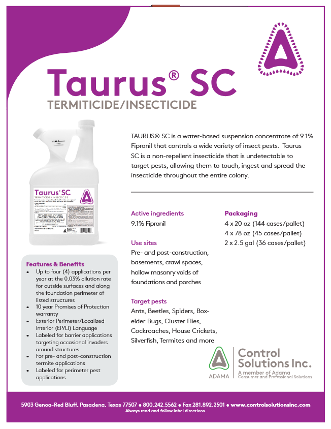 78 oz Taurus SC Insecticide Termite Ant Roach Flea Mosquito Generic ...