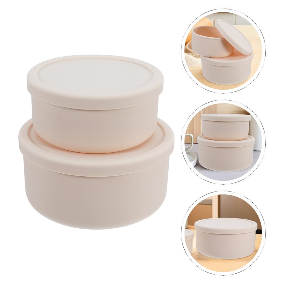 2 Pcs Pizza Fermentation Container Airtight Dough Rising Box with Lid ...
