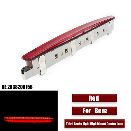 Red Car Third Brake Light High Mount Center Lens For Benz C Class W203 ...