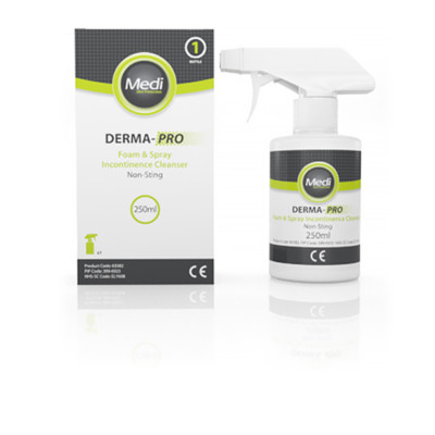 Medi Derma PRO Foam & Spray No Sting Incontinence Cleanser 250ml | eBay UK
