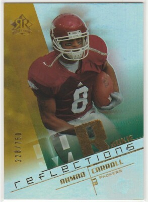 2004 Upper Deck Rookie Reflections #122 Ahmad Carroll /750 RC Green Bay ...