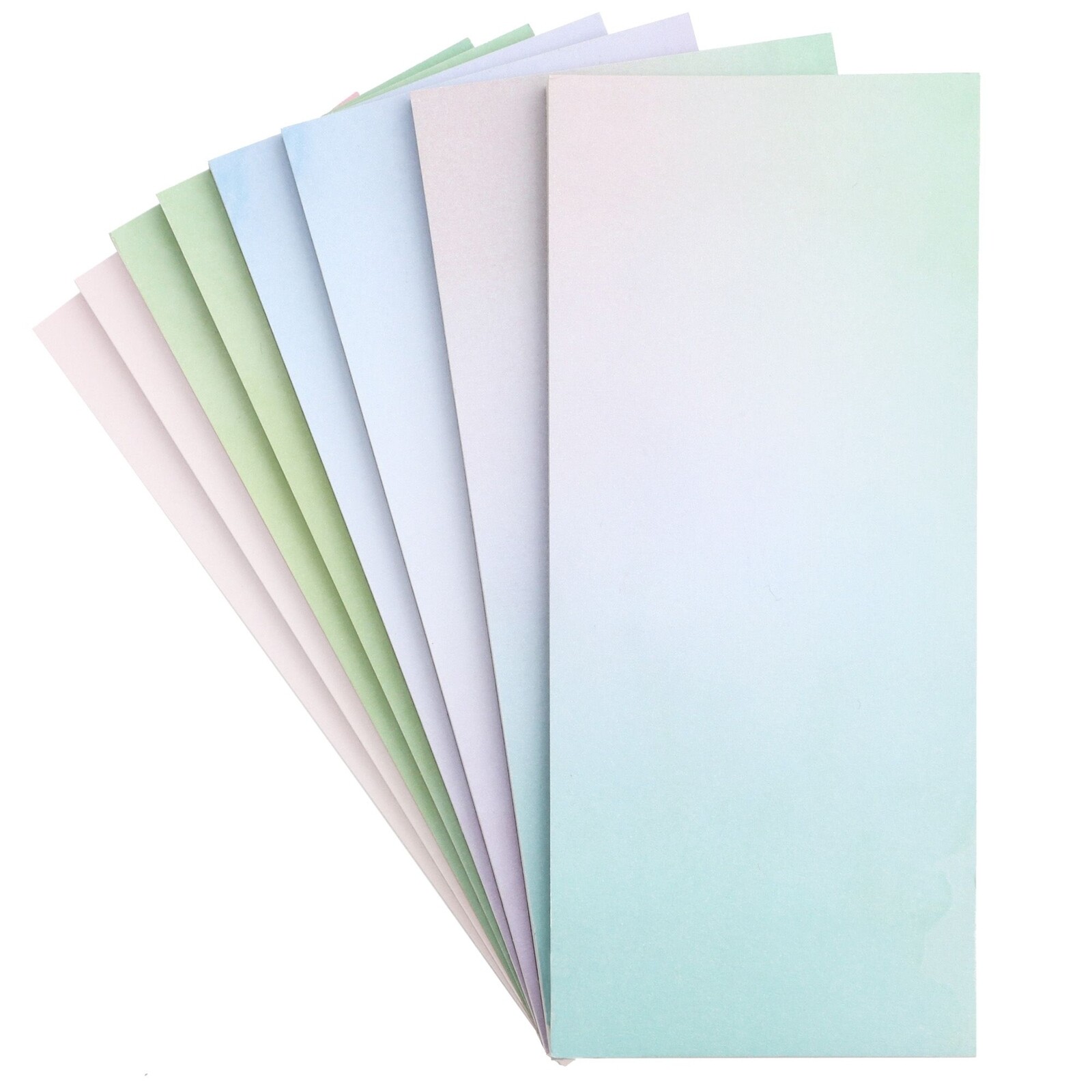 8 Pack To Do Pastel Sticky Notes Pad, Gradient Colors, 50 Sheets Each ...