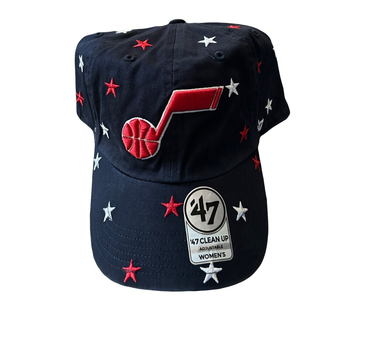NWT New Utah Jazz '47 Brand Clean-Up Confetti Stars Logo Women's ...