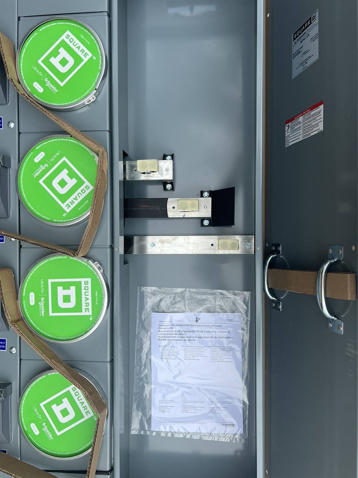 Square D 4-gang Meter Pak MP44-125 Socket 125amp Ringed (as Siemens ...