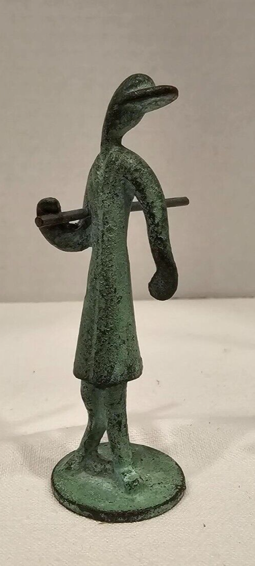 Hagenauer Era Bronze Brass Figure Man With Stick 3" Patina | eBay