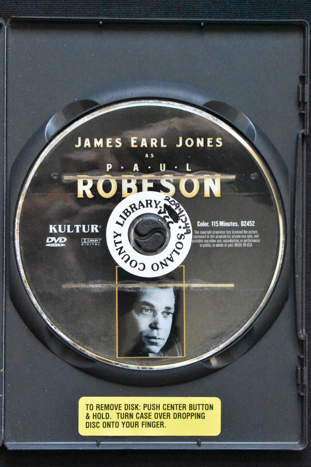 Paul Robeson: James Earl Jones One-Man Show (DVD, 1979) *EX-LIBRARY ...