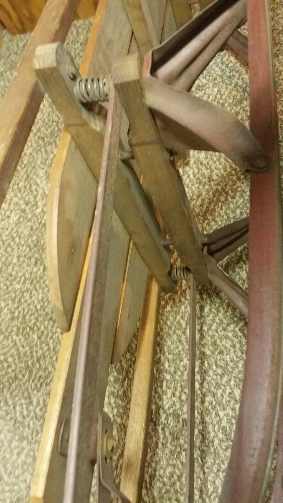 Vintage FLEETWING FLASH☆Spring Top☆ Wood/Metal Sled by Auto Wheel ...