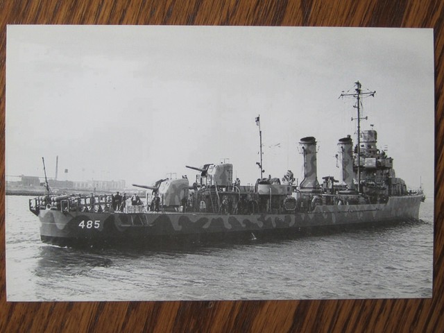 USS DUNCAN DD-485 DESTROYER POST CARD , US NAVY MILITARY NAVAL HISTORY ...