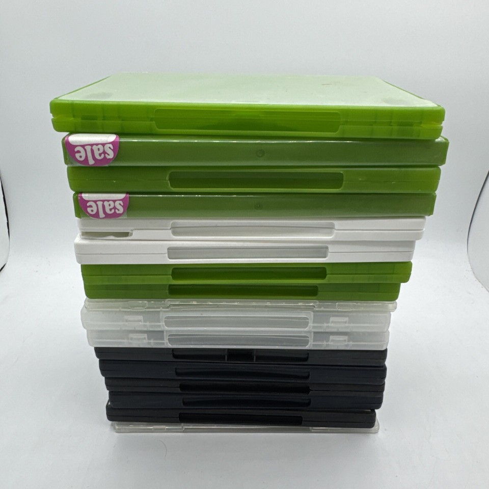 Lot of 17 EMPTY Cases Video Game Cases Xbox 360 PS2 Wii Playstation PS3 ...